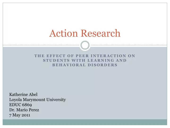 PPT - Action Research PowerPoint Presentation, free download - ID:3237212
