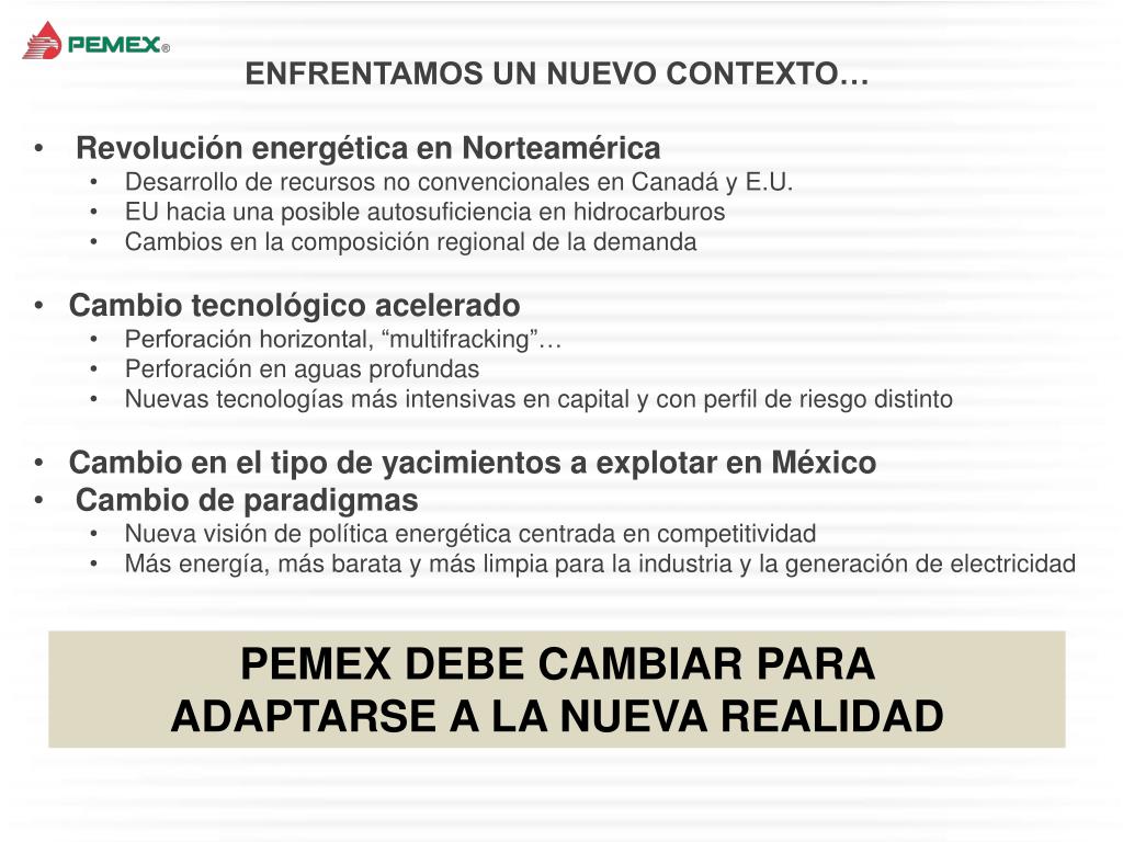 PPT - Pemex, la industria petrolera y la reforma energética PowerPoint ...