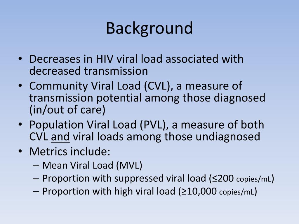 PPT - Mean HIV viral load among resident cases and undiagnosed in ...