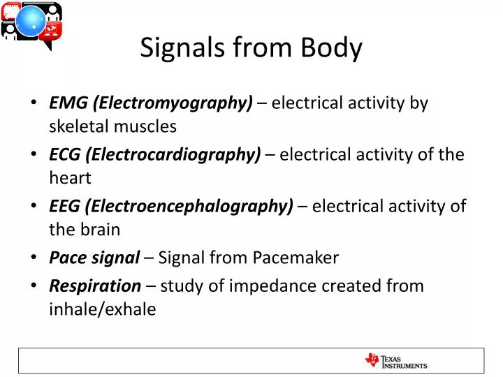 PPT - Signals from Body PowerPoint Presentation, free download - ID:3238059