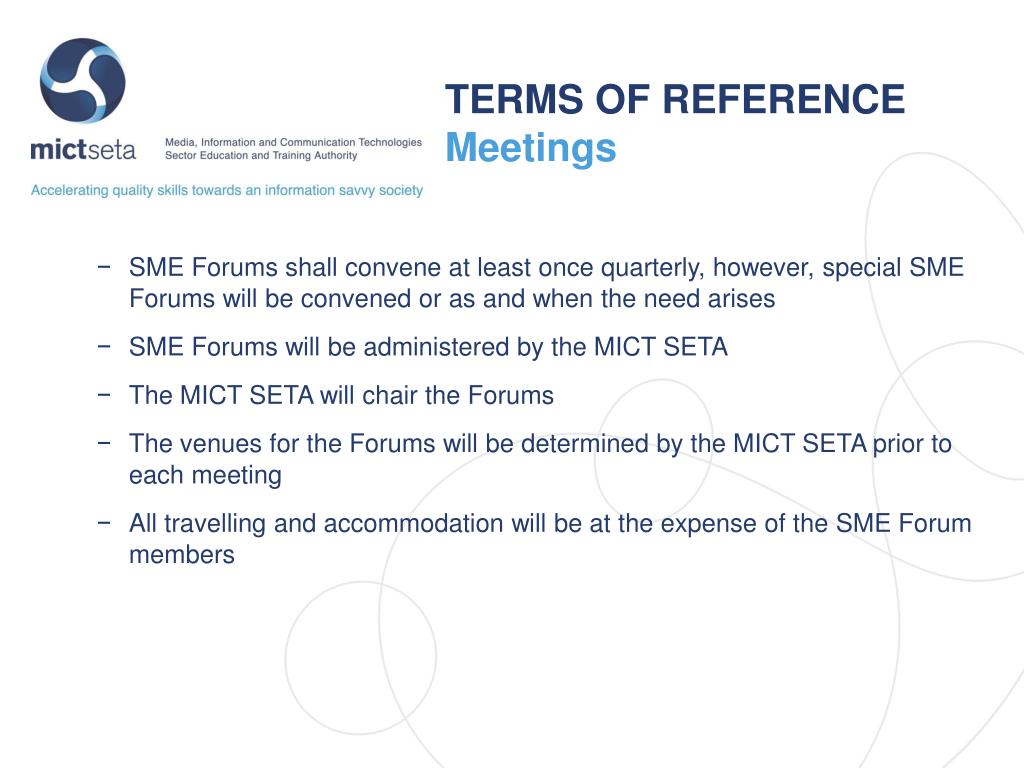 PPT - WELCOME TO THE MICT SETA SME FORUM 11 JUNE 2013 PowerPoint ...