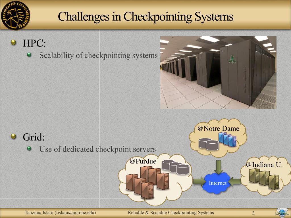Ppt Reliable And Scalable Checkpointing Systems For Distributed Computing Environments