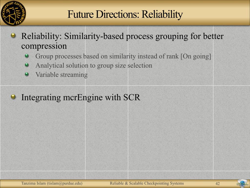 Ppt Reliable And Scalable Checkpointing Systems For Distributed Computing Environments