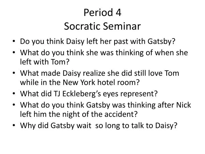 PPT - Period 4 Socratic Seminar PowerPoint Presentation, free download ...