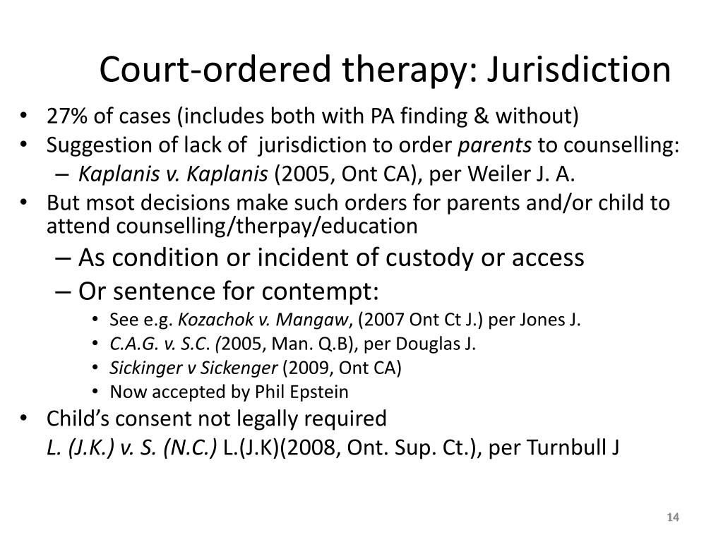 PPT - Superior Court of Justice: Family Law Program PowerPoint ...