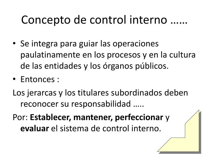 PPT - ¿ Qué es Control Interno ? PowerPoint Presentation - ID:3242533