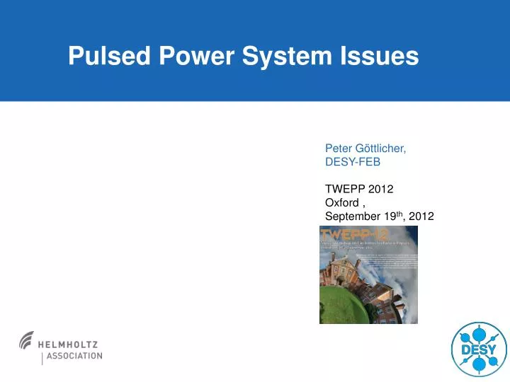 PPT - Pulsed Power System Issues PowerPoint Presentation, free download ...