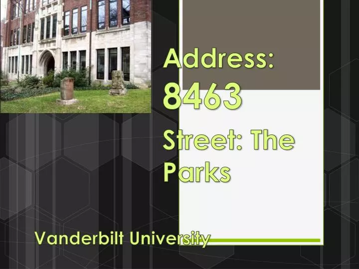 PPT - Vanderbilt University PowerPoint Presentation, free download - ID ...
