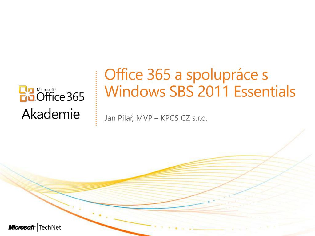 PPT - Office 365 a spolupráce s Windows SBS 2011 Essentials PowerPoint ...