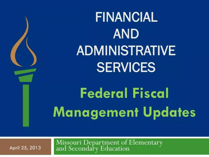 PPT - Financial and Administrative Services PowerPoint Presentation ...