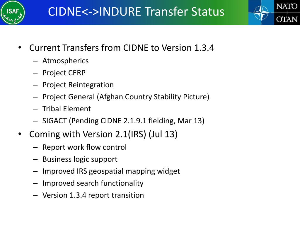 PPT - Unclassified Information Sharing (UIS) Afghanistan Ronna /INDURE ...