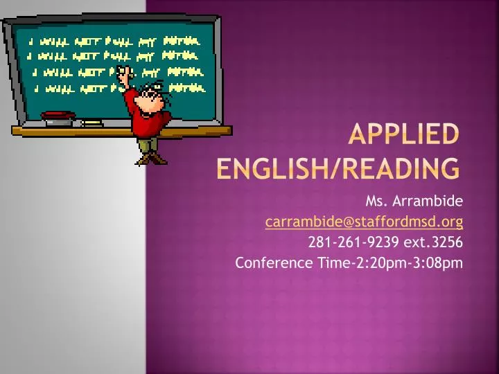 PPT - Applied English/Reading PowerPoint Presentation, free download ...