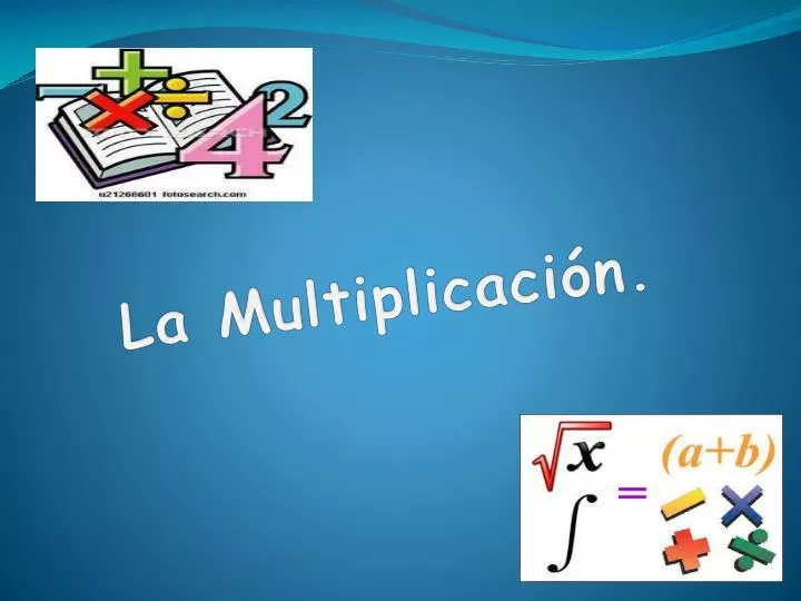 PPT - La Multiplicación. PowerPoint Presentation, free download - ID ...