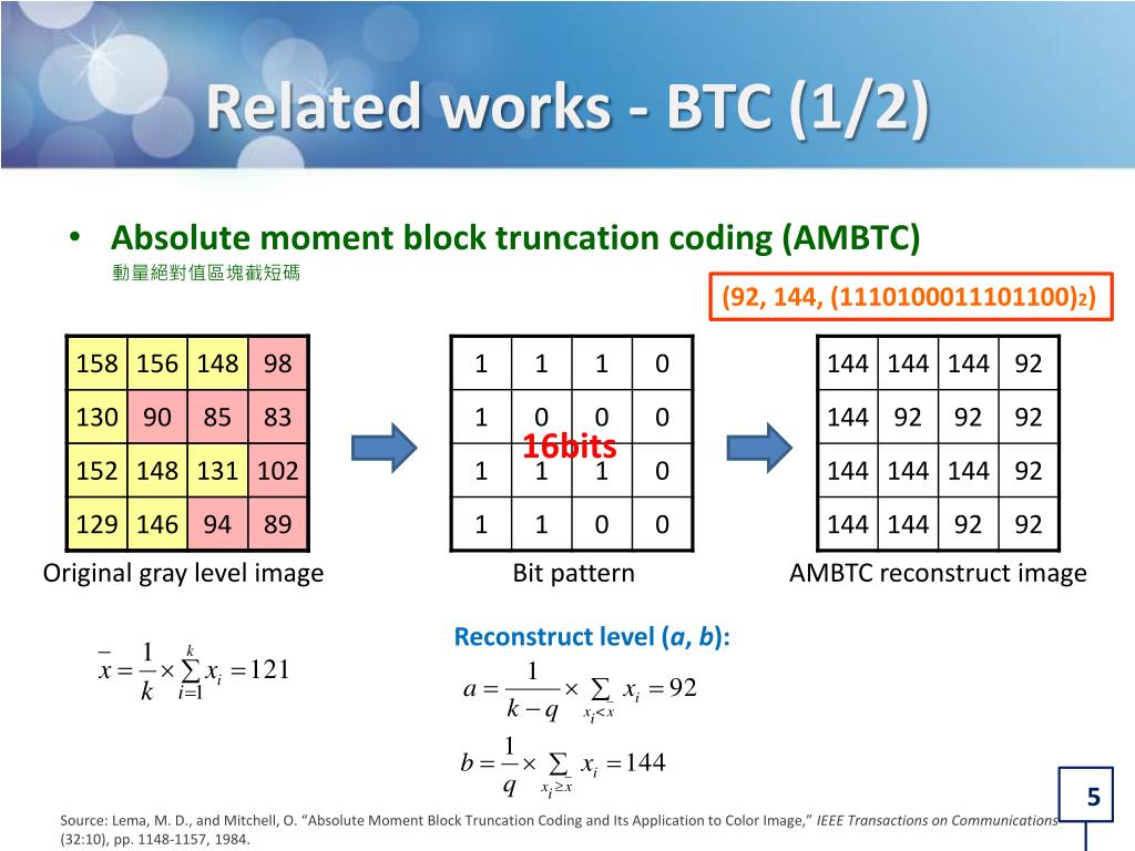 Ppt Reversible Data Hiding Based On Block Truncation Coding Scheme Powerpoint Presentation