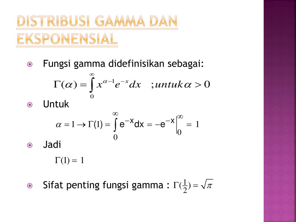 PPT - Probabilitas dan Statistika BAB 5 Distribusi Peluang Kontinu ...