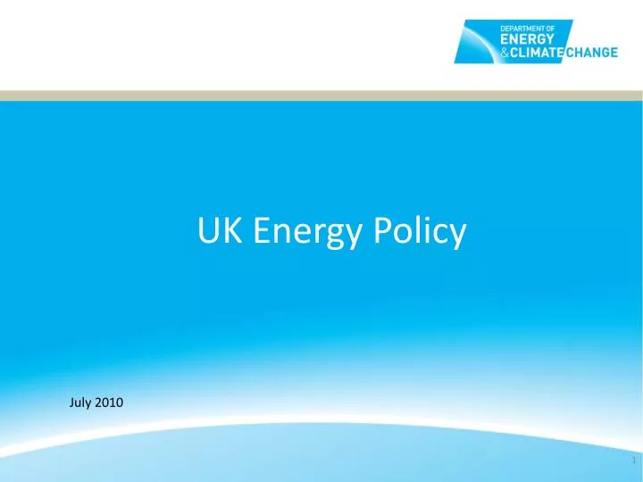 PPT - UK Energy Policy PowerPoint Presentation, free download - ID:3250983