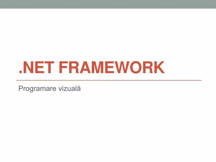 PPT - .NET Framework PowerPoint Presentation, free download - ID:3251192