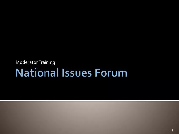 PPT - National Issues Forum PowerPoint Presentation, free download - ID ...