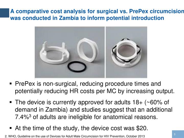 PPT - Estimating the cost efficiency of the PrePex circumcision device ...
