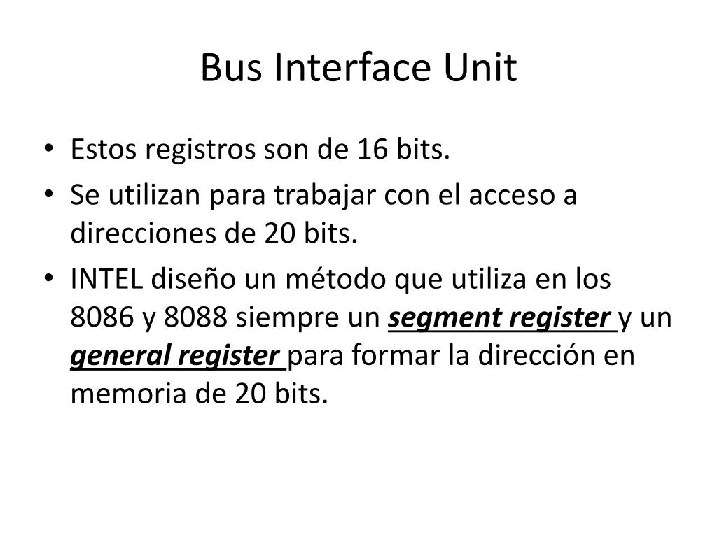 PPT - Arquitectura del 8086/8088 TEEL 4011 PowerPoint Presentation ...