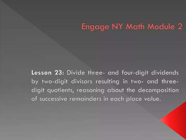 PPT - Engage NY Math Module 2 PowerPoint Presentation, free download ...