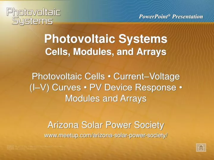 PPT - Photovoltaic Systems PowerPoint Presentation, free download - ID ...