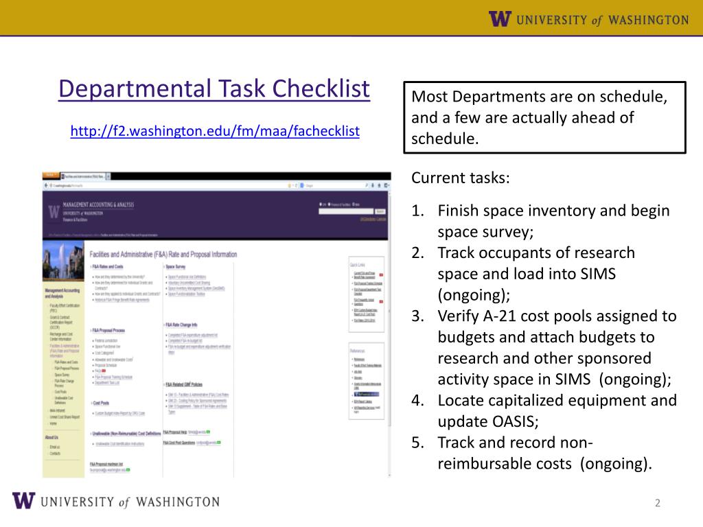 PPT - FY 2013 Facilities & Administrative (F&A) Base Year Update MRAM ...