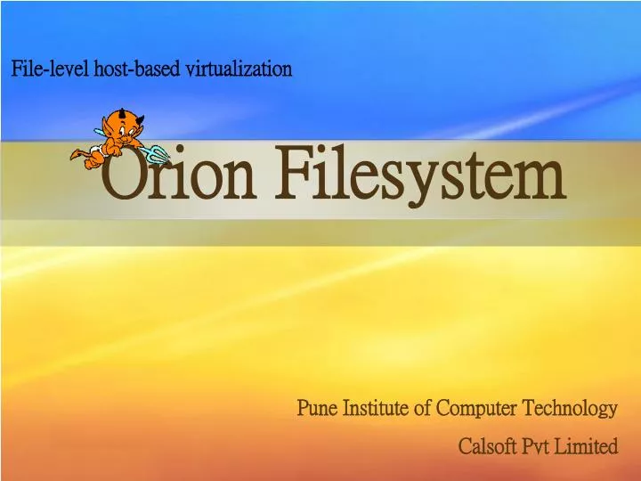 PPT - File-level host-based virtualization PowerPoint Presentation ...