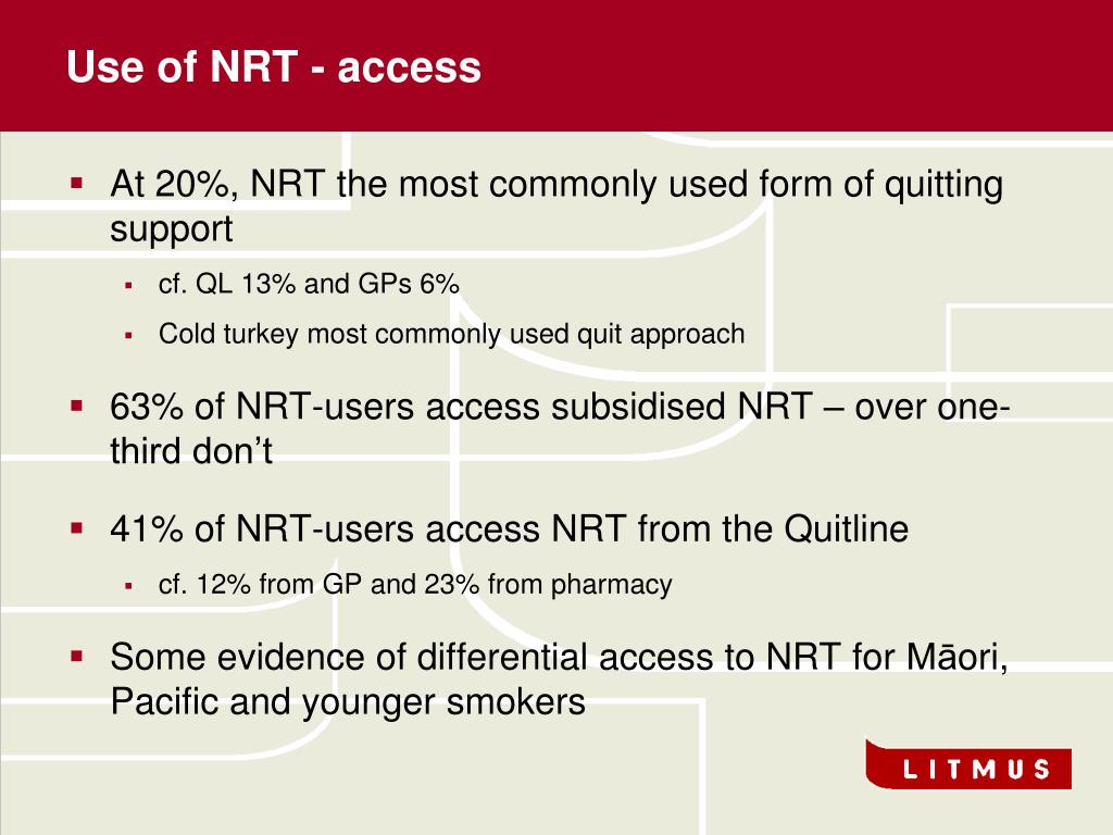 PPT - Increasing NRT-use among M ā ori and Pacific smokers PowerPoint ...