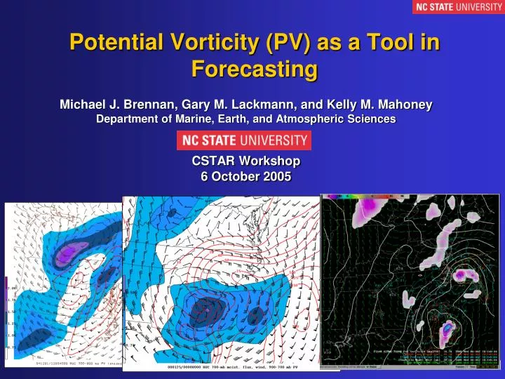 PPT - Potential Vorticity (PV) as a Tool in Forecasting PowerPoint ...