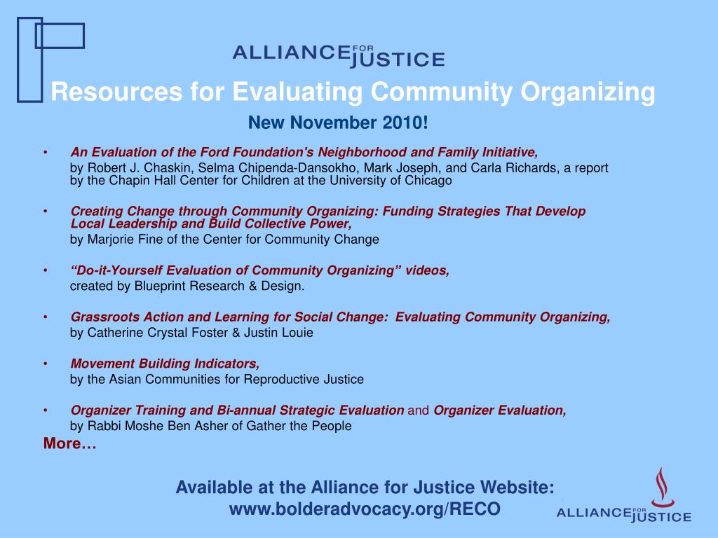 PPT - Community Organizing and Advocacy Capacity Assessment Nuances ...