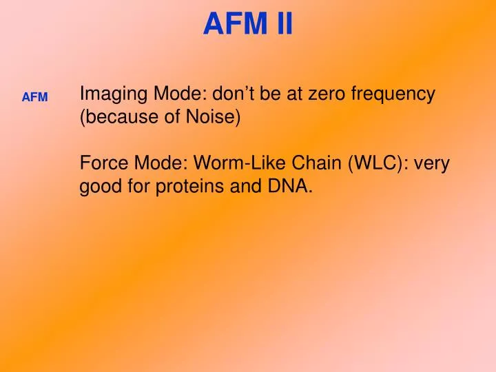 PPT - AFM II PowerPoint Presentation, free download - ID:3253724