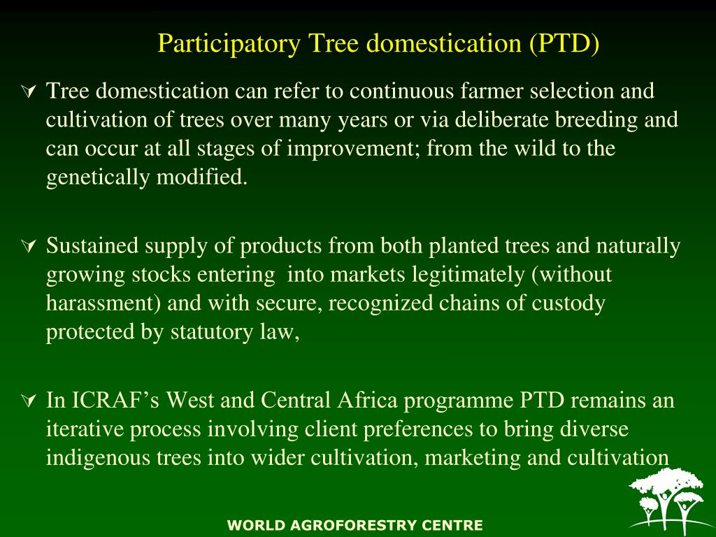 PPT - World Congress of Agroforestry 2009 Nairobi - Kenya, 23-28 August ...