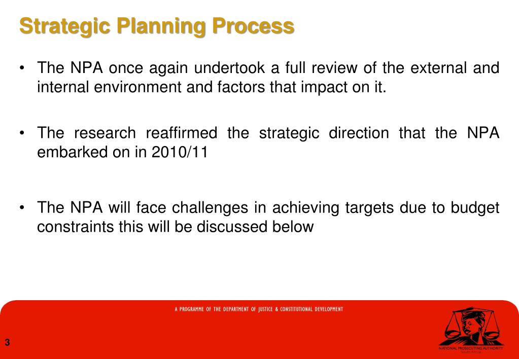 PPT - PRESENTATION OF THE NPA STRATEGIC PLAN FOR 2012/17 AND THE NPA ...