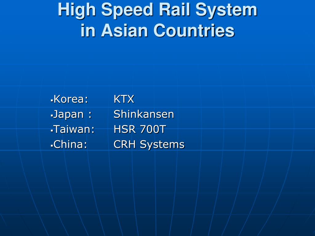 PPT - High-Speed Rail International, USA and California PowerPoint ...