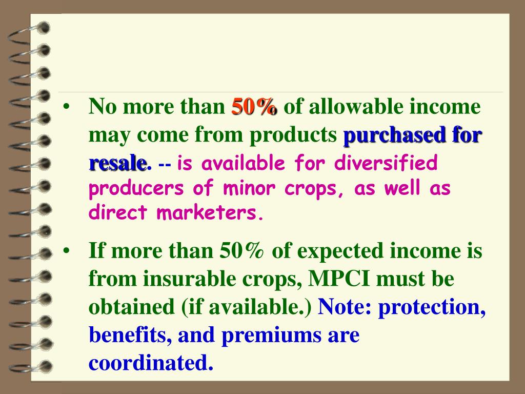 PPT - Understanding Adjusted Gross Revenue (AGR) Insurance for Farm ...