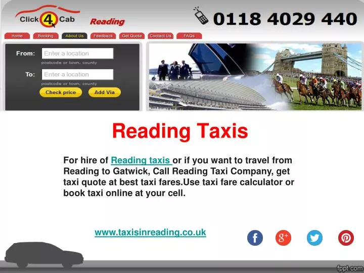 PPT - Taxis In reading - Reading Taxis PowerPoint Presentation, free ...