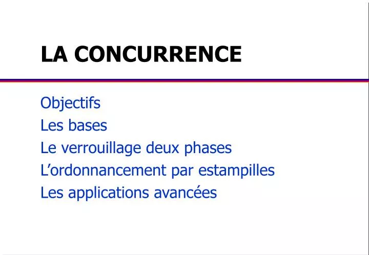 PPT - LA CONCURRENCE PowerPoint Presentation, free download - ID:3254339