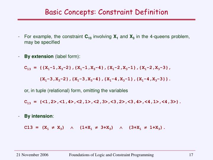 PPT - Constraint (Logic) Programming PowerPoint Presentation - ID:3254341