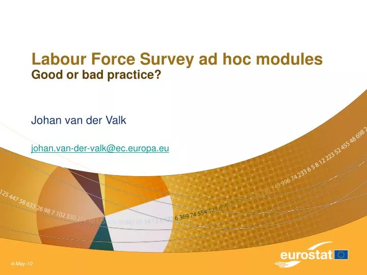 PPT - Labour Force Survey ad hoc modules Good or bad practice ...