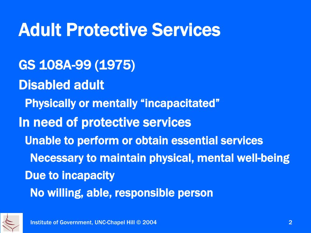PPT - Adult Protective Services and Guardianship PowerPoint ...