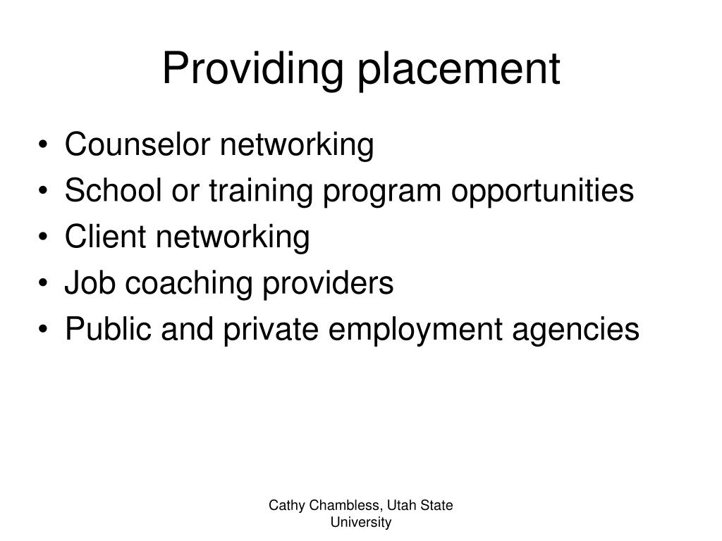 PPT - Job placement One Stop Career Centers Placement Services ...