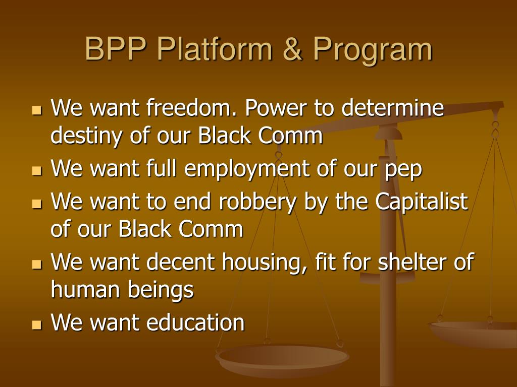 PPT - Militant Movements (Black Panthers, Brown Berets and Young Lords ...