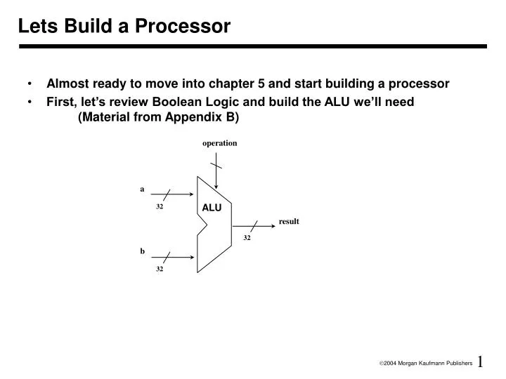 PPT - Lets Build a Processor PowerPoint Presentation, free download ...