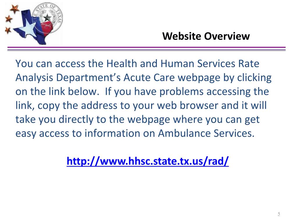 PPT - Texas Health and Human Services Commission (HHSC ) PowerPoint ...