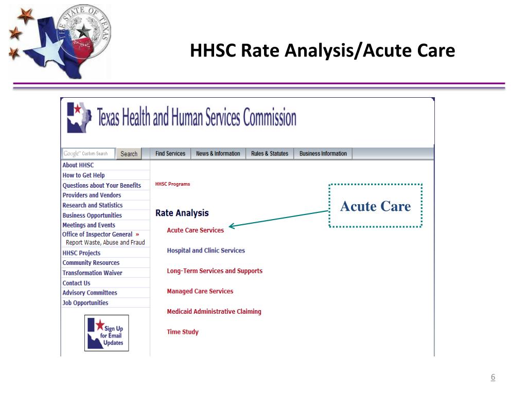 PPT - Texas Health and Human Services Commission (HHSC ) PowerPoint ...