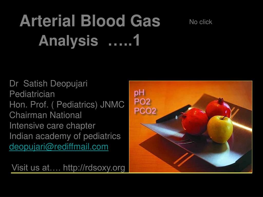 PPT - Arterial Blood Gas Analysis …..1 PowerPoint Presentation, free ...