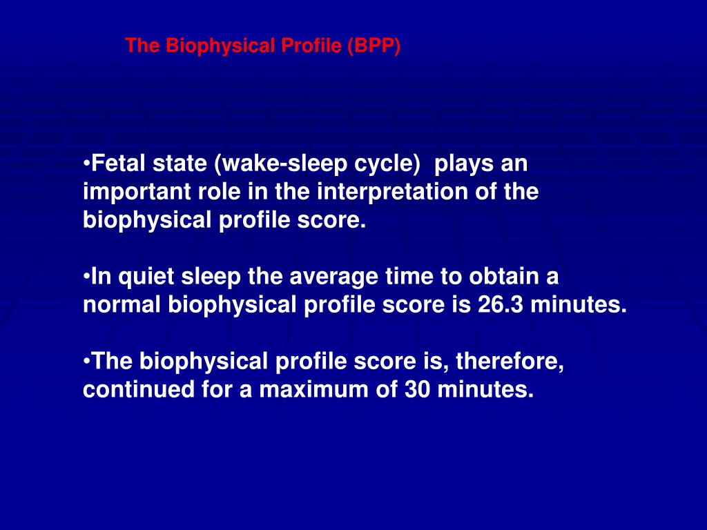 PPT - Fetal Biophysical Profile in high risk pregnancy PowerPoint ...