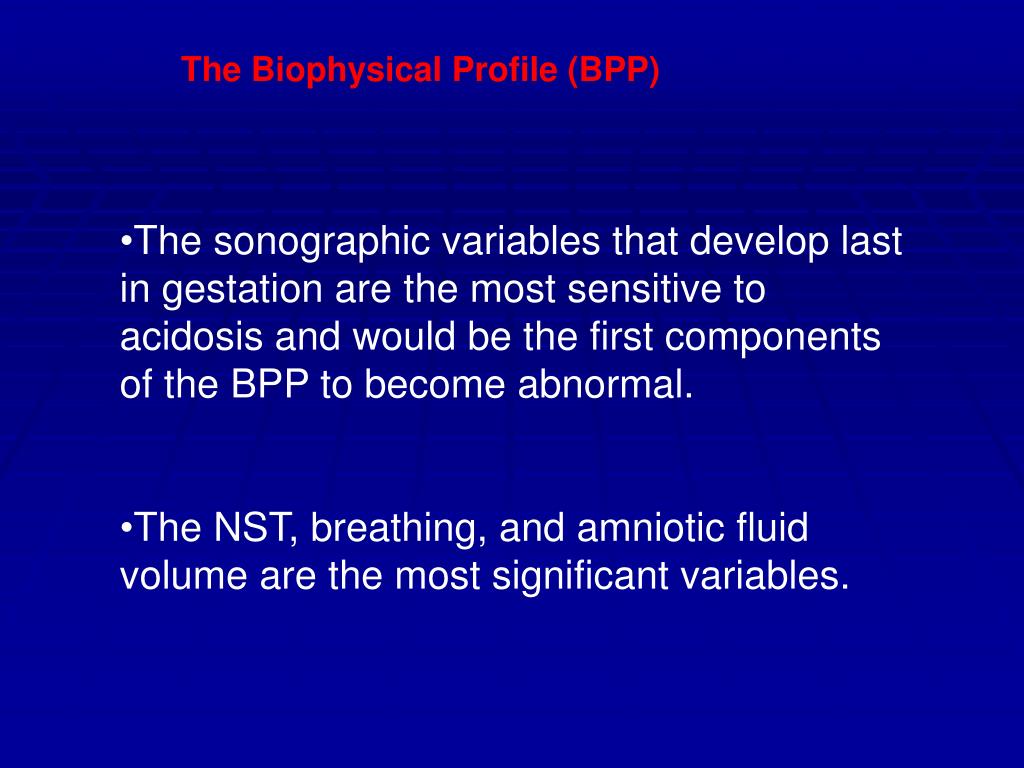 PPT - Fetal Biophysical Profile in high risk pregnancy PowerPoint ...