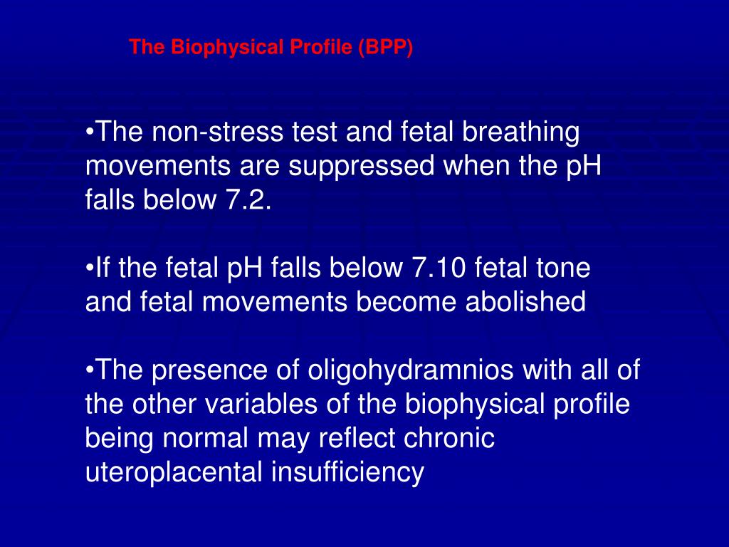 PPT - Fetal Biophysical Profile in high risk pregnancy PowerPoint ...